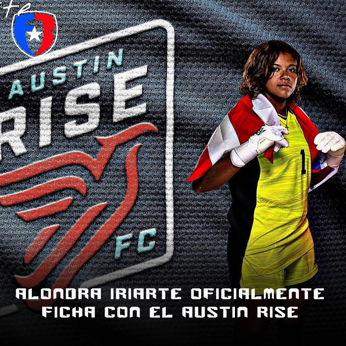 Alondra Iriarte oficialmente ficha con el Austin Rise | FutbolBoricua.net